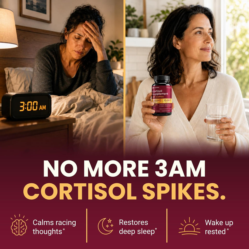 Natural cortisol support with ashwagandha