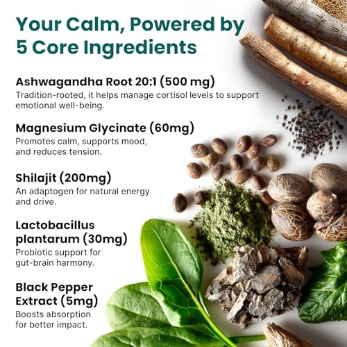Natural cortisol support with Ashwagandha
