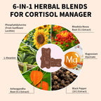 Natural cortisol support with gummies