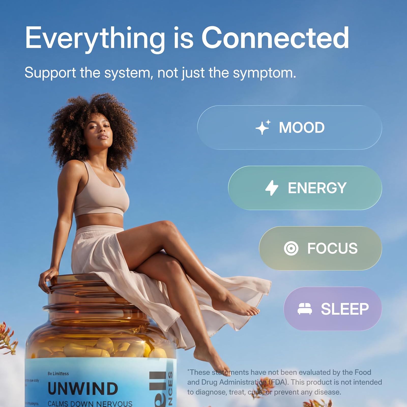 natural cortisol support with Unwind capsules