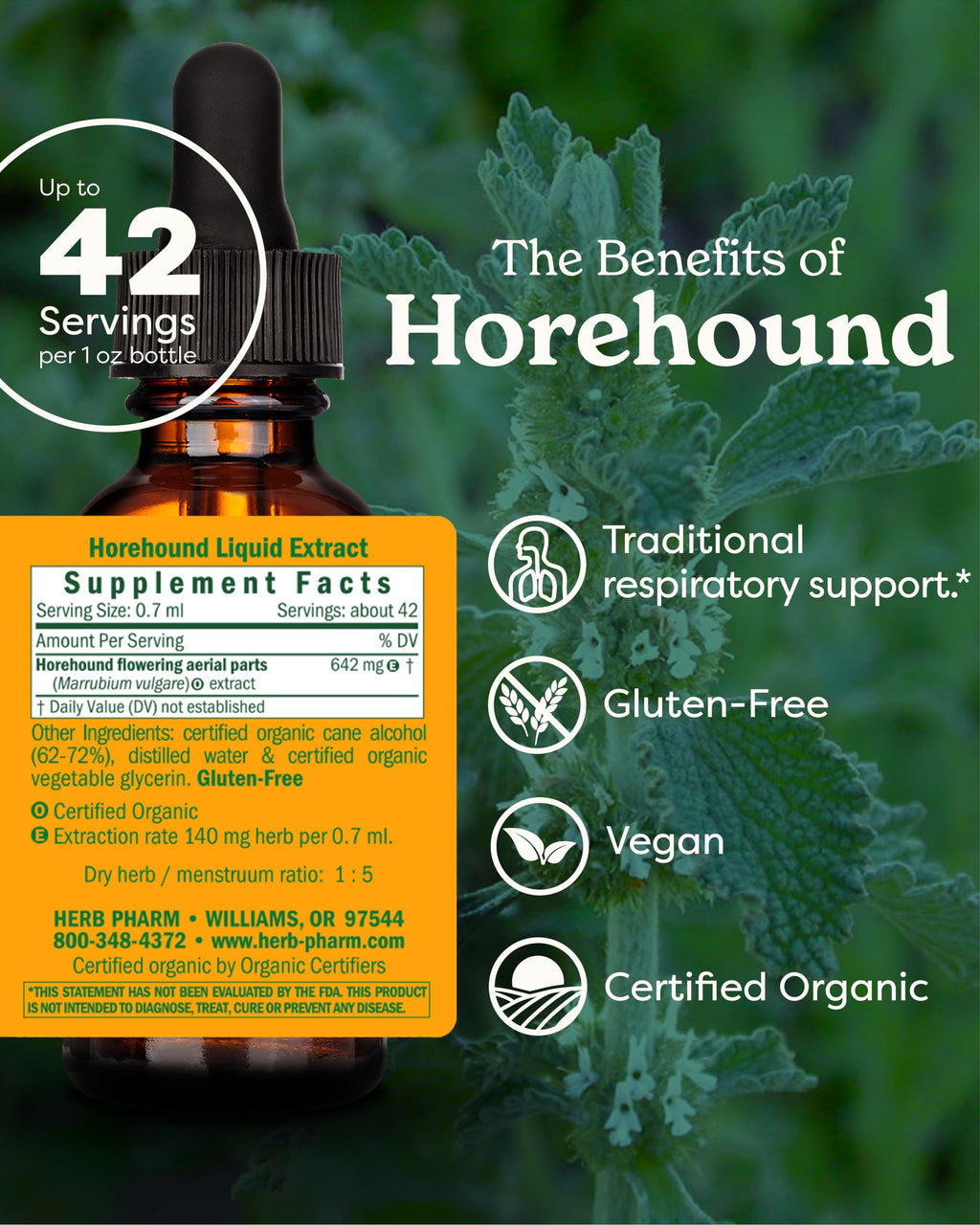Natural cough relief with horehound