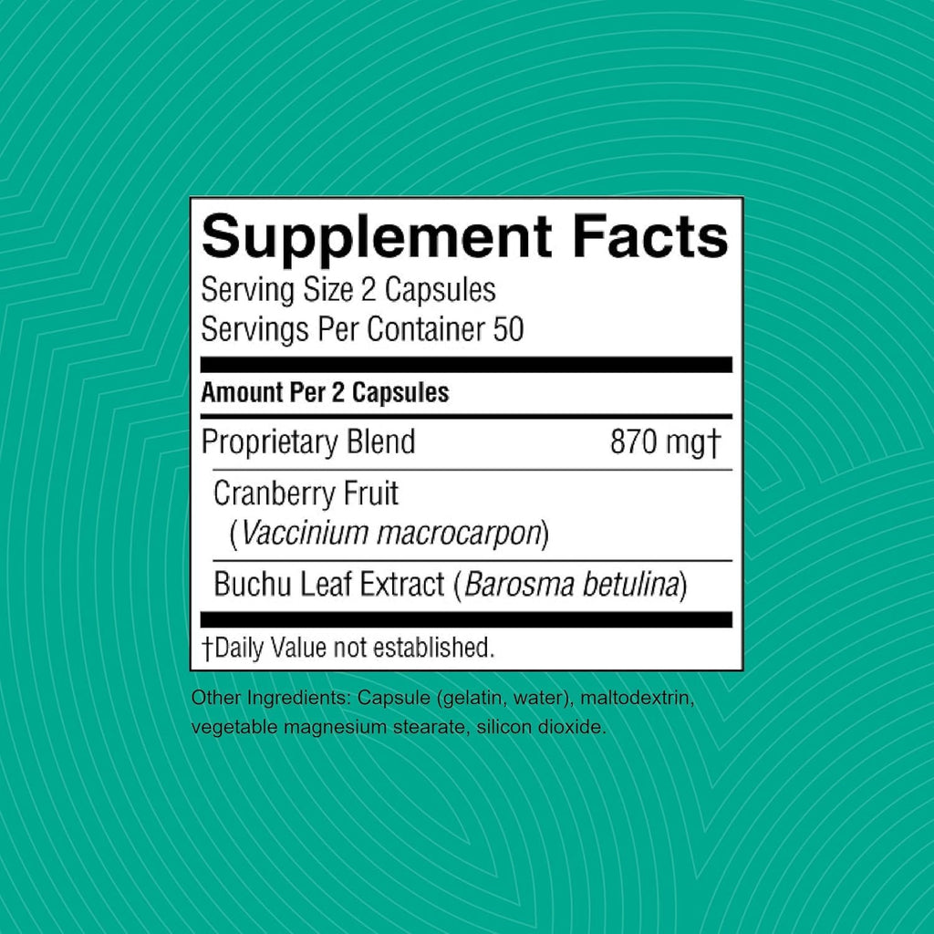 Natural cranberry capsules for hydration