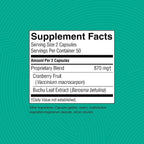 Natural cranberry capsules for hydration
