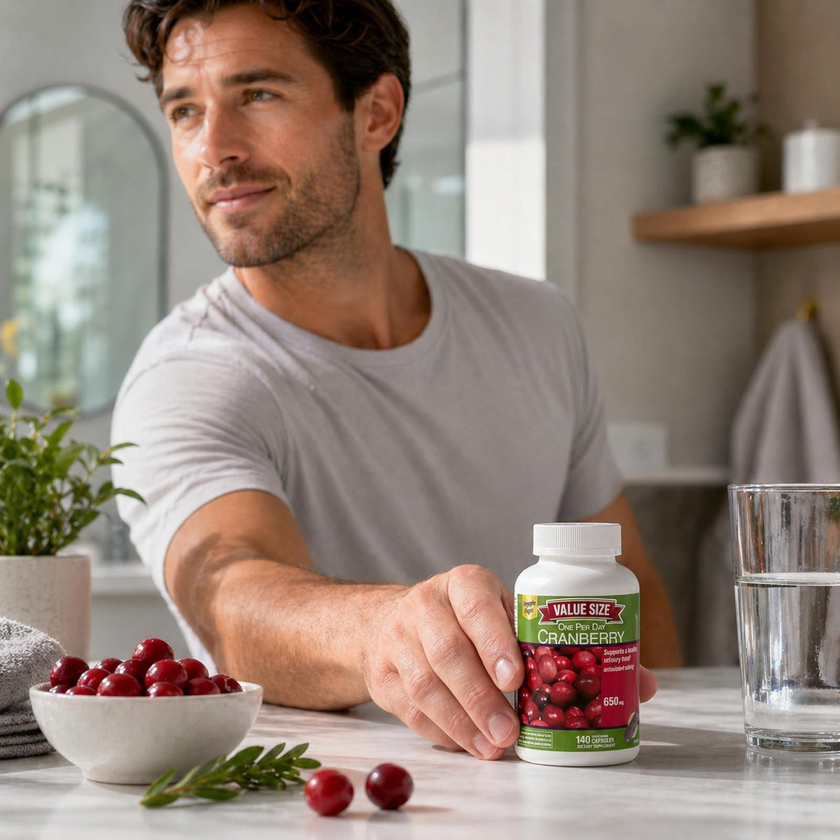 Natural cranberry capsules for wellness