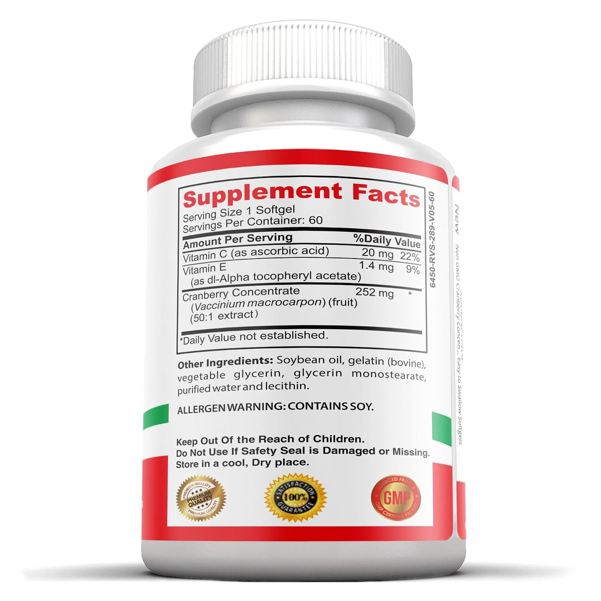 Natural cranberry concentrate for urinary health
