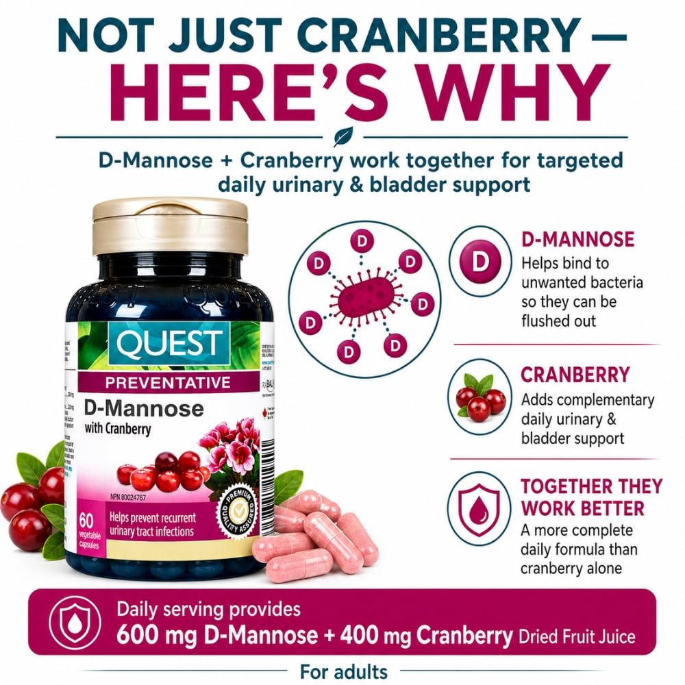 Natural cranberry D-Mannose for wellness