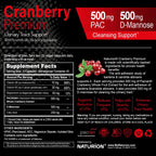 Natural cranberry extract for bladder support