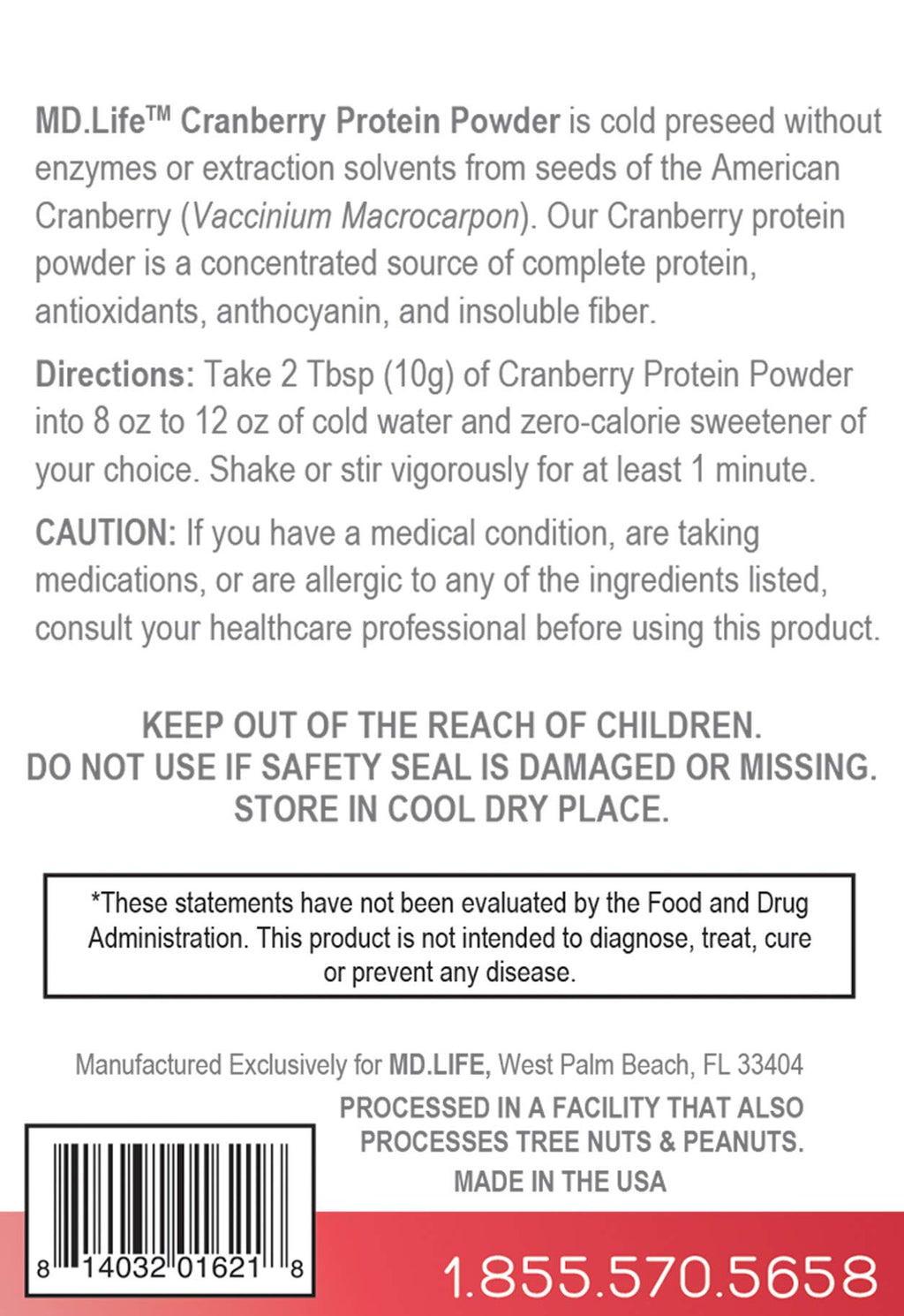 Natural cranberry extract for health