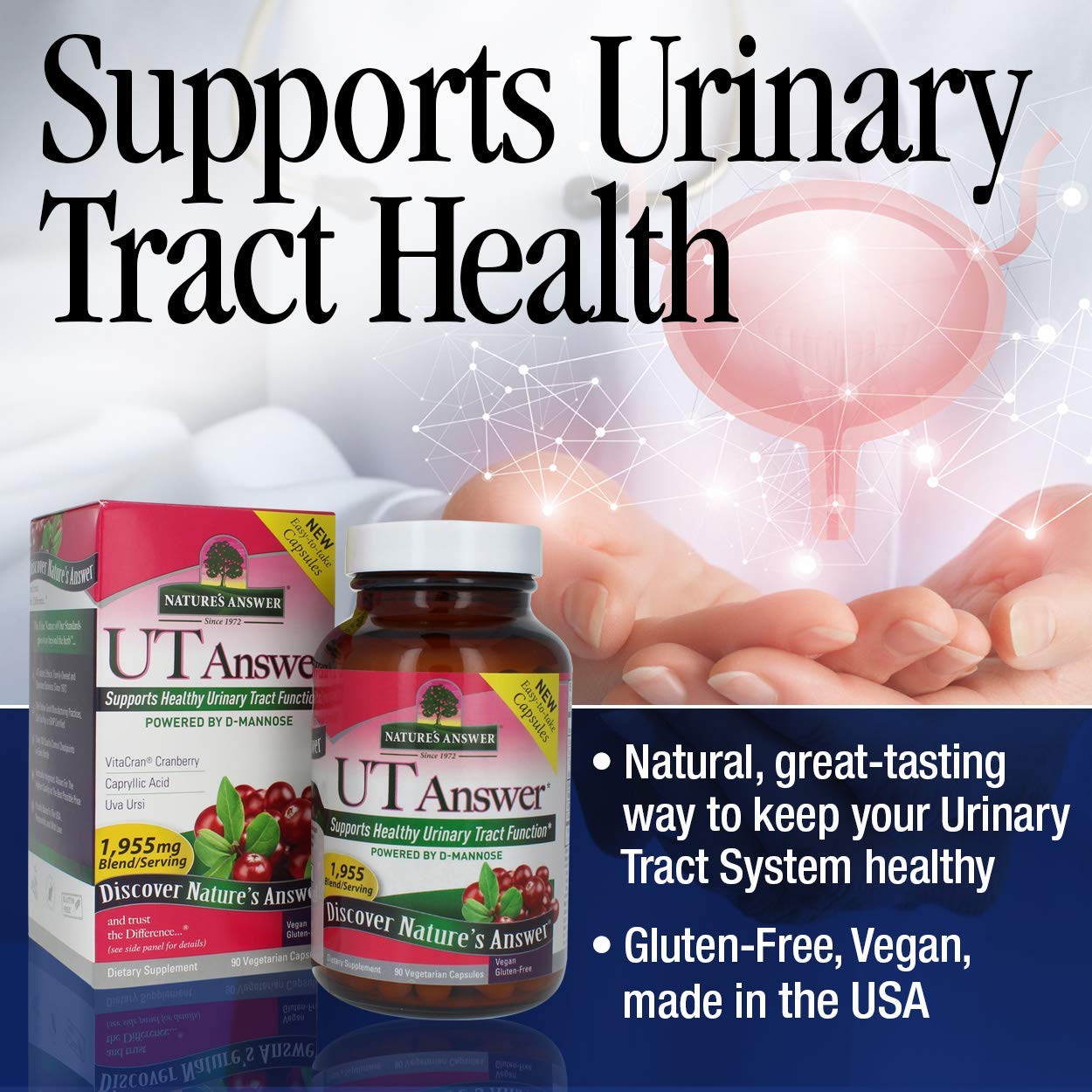 Natural cranberry extract for urinary health