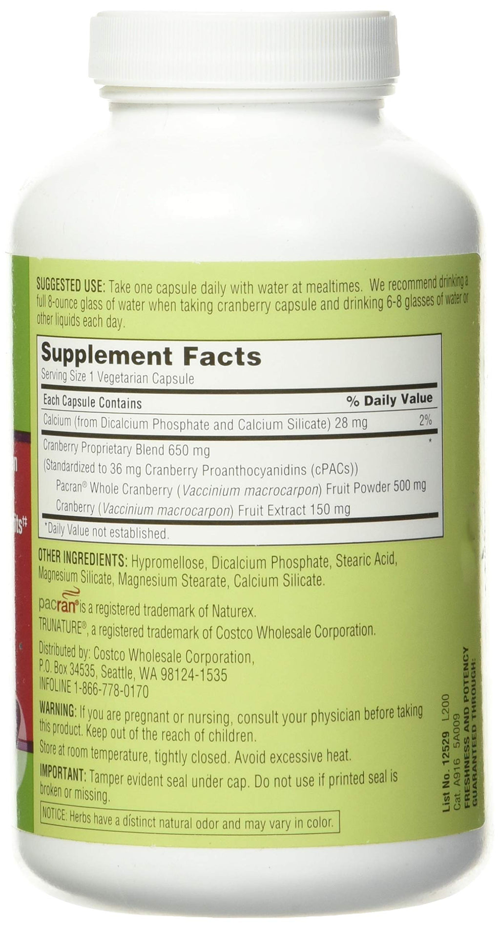 natural cranberry extract for wellness