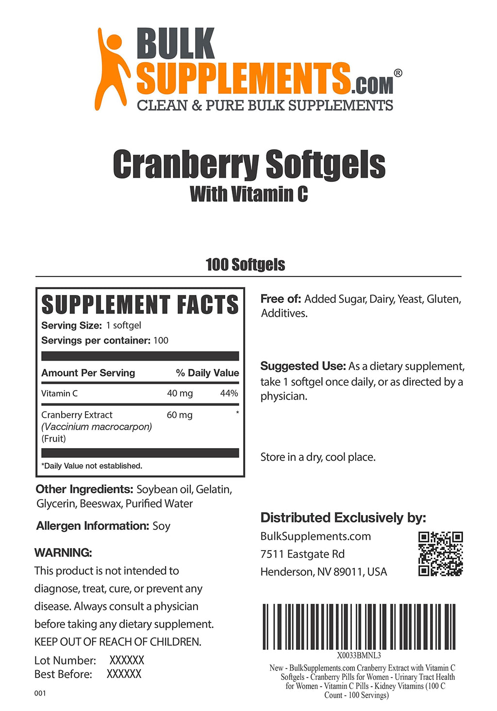 Natural cranberry extract for wellness