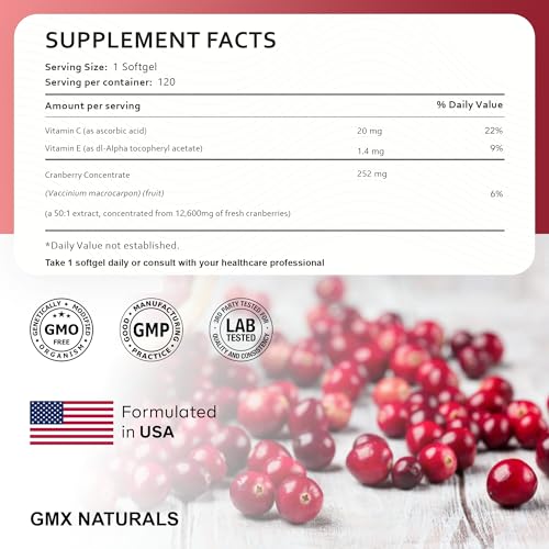 natural cranberry extract softgels