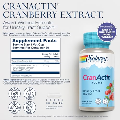 Natural cranberry extract with Vitamin C