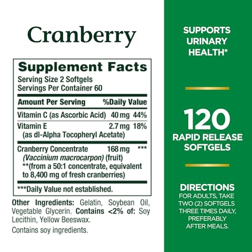 Natural cranberry for urinary health