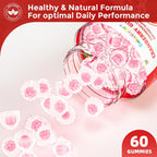 Natural cranberry gummy supplements
