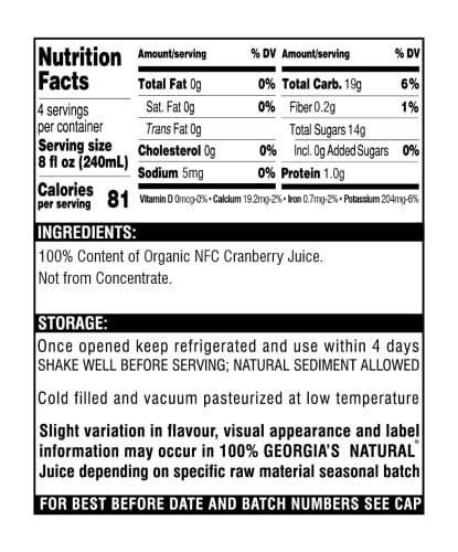 natural cranberry juice for urinary support