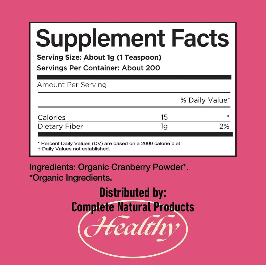 natural cranberry powder for health