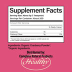 natural cranberry powder for health