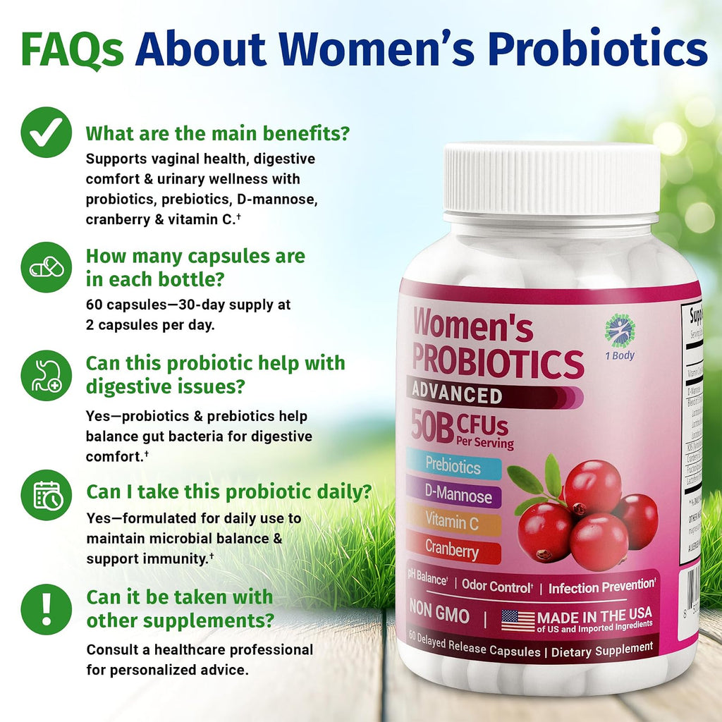 Natural cranberry probiotics for immunity