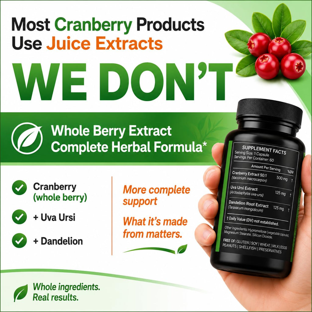 Natural cranberry supplement benefits
