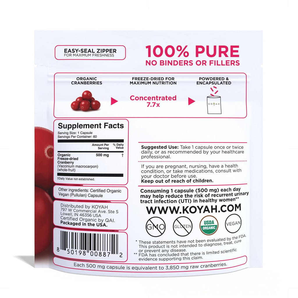 natural cranberry supplement for health