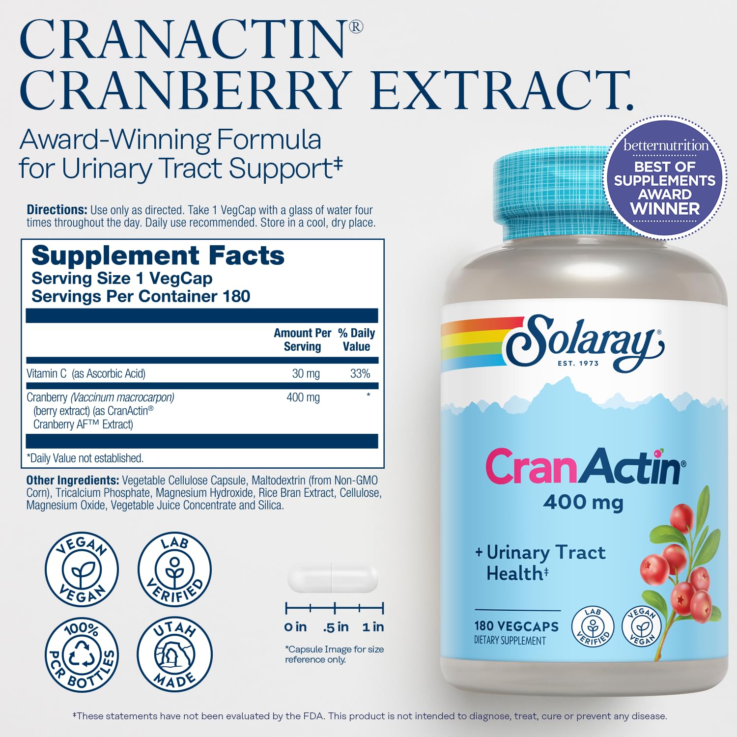 natural cranberry supplement for health