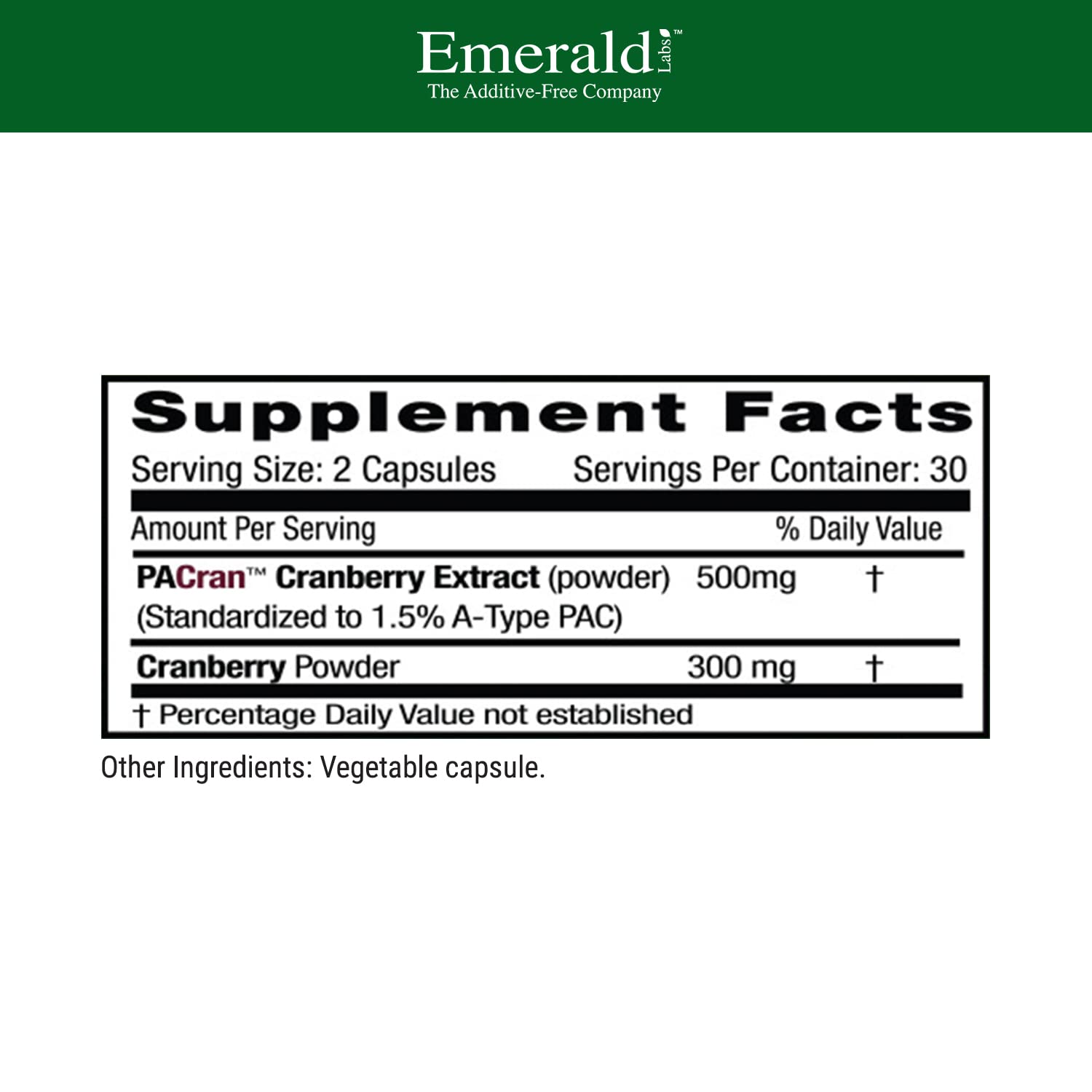 natural cranberry supplement for urinary health