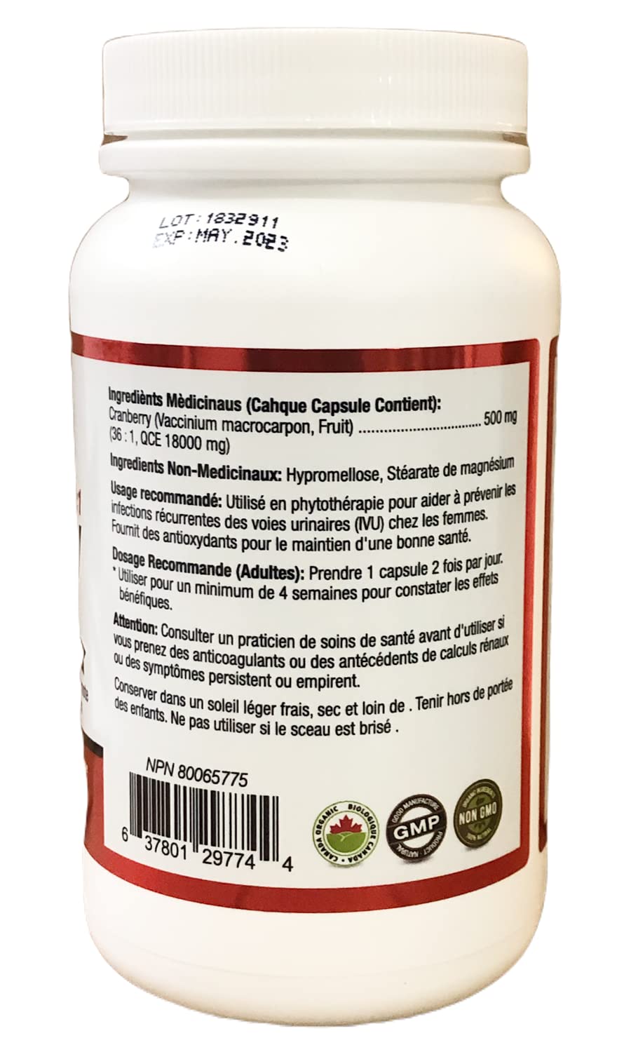 Natural cranberry supplement for vitality