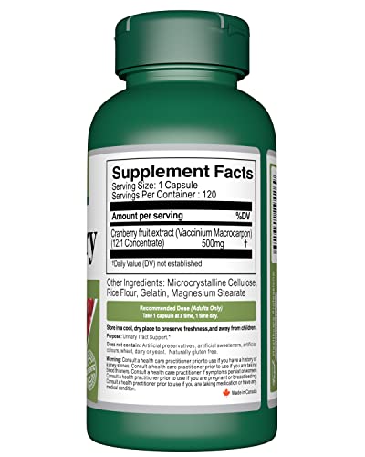 Natural cranberry supplement for wellness