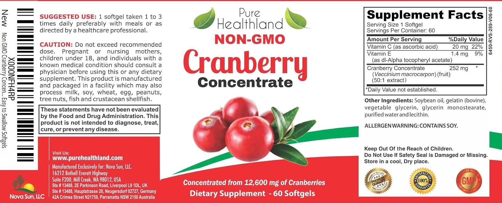 natural cranberry supplement for wellness
