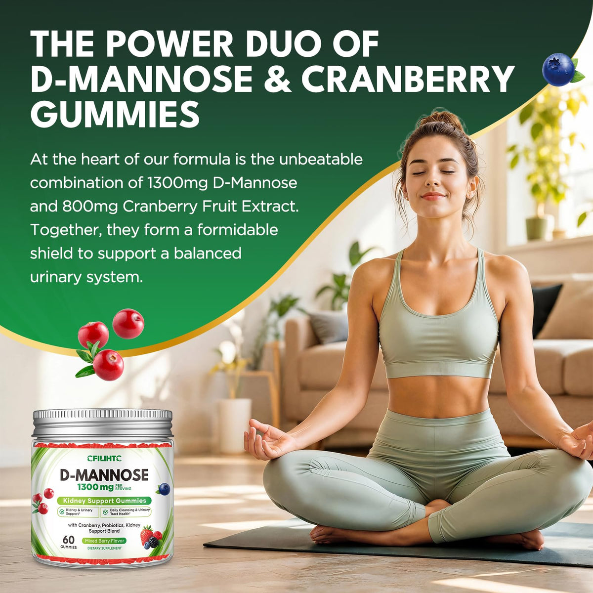 Natural cranberry supplement for women