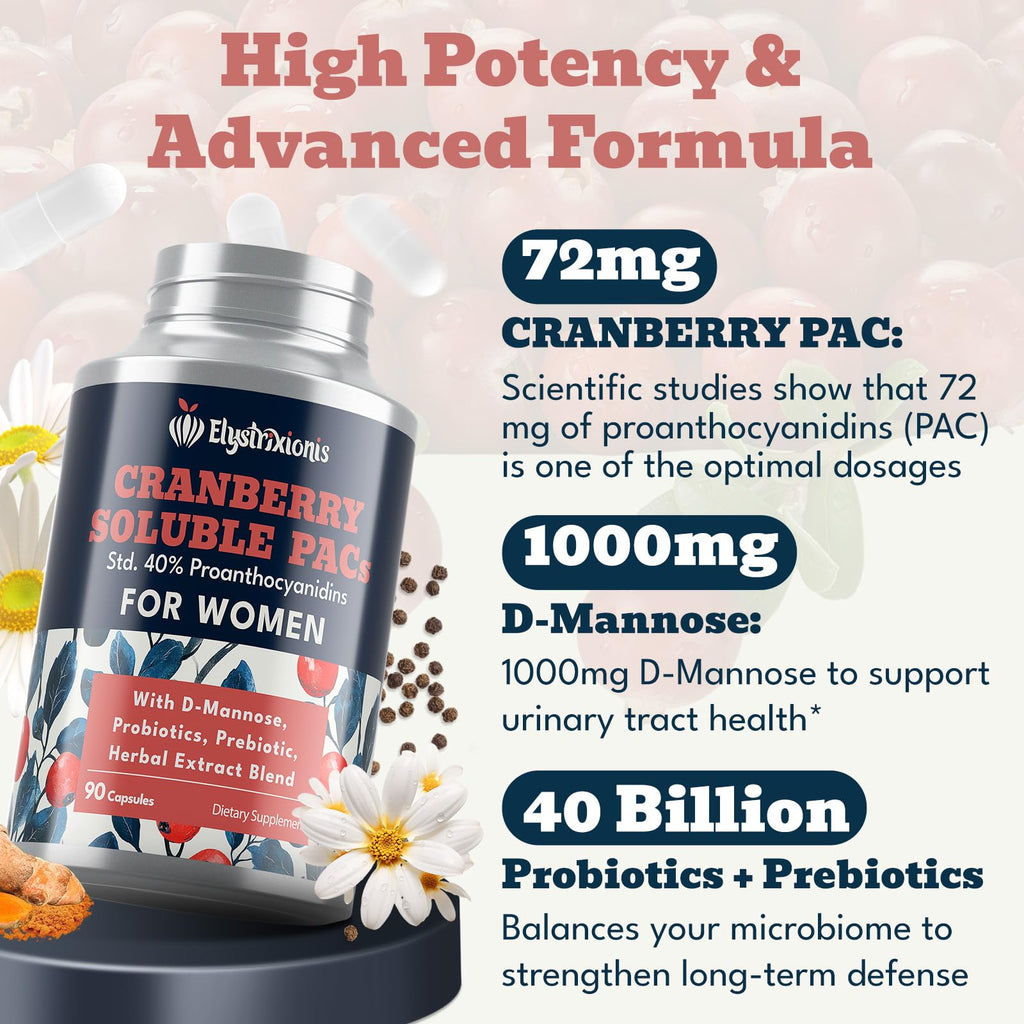 Natural cranberry supplement for women