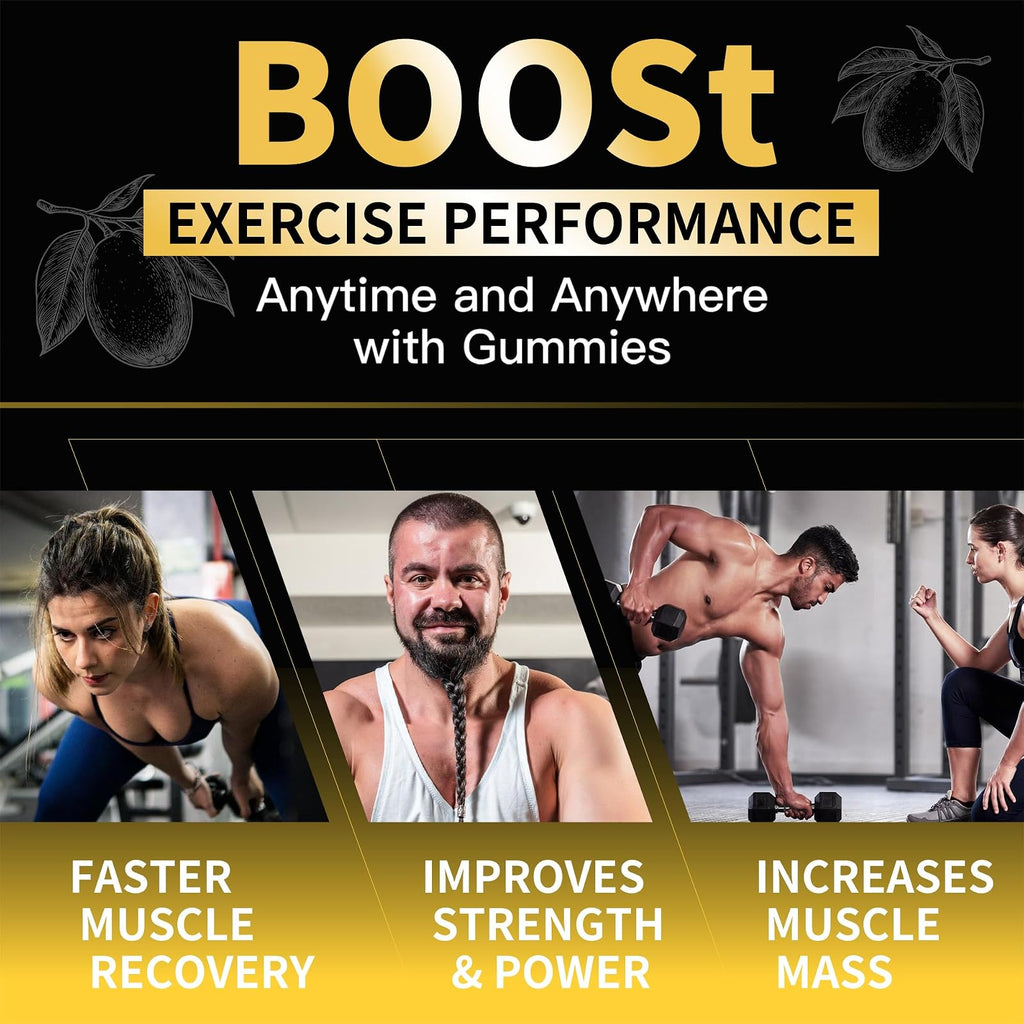 Natural creatine gummies for fitness enthusiasts