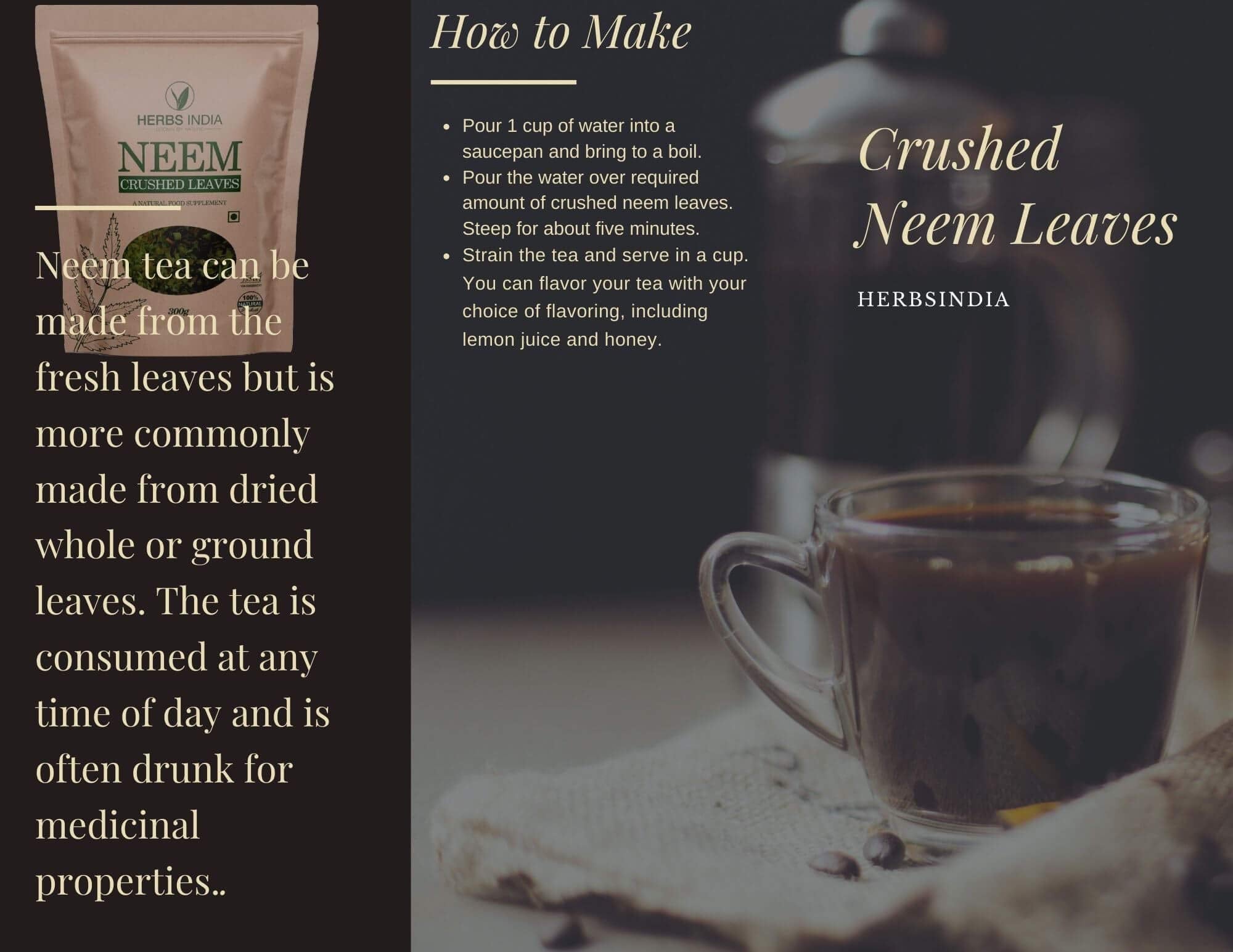 natural crushed neem for wellness