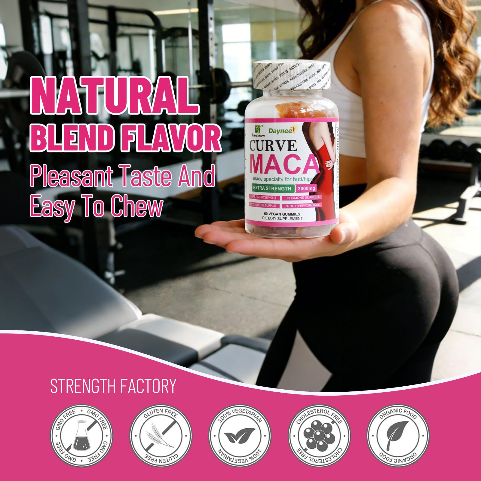 Natural curves enhancement gummies