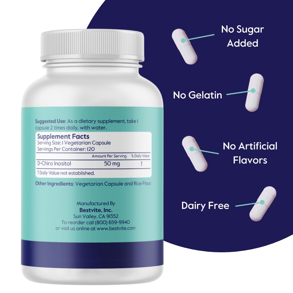 Natural D-Chiro Inositol supplement benefits