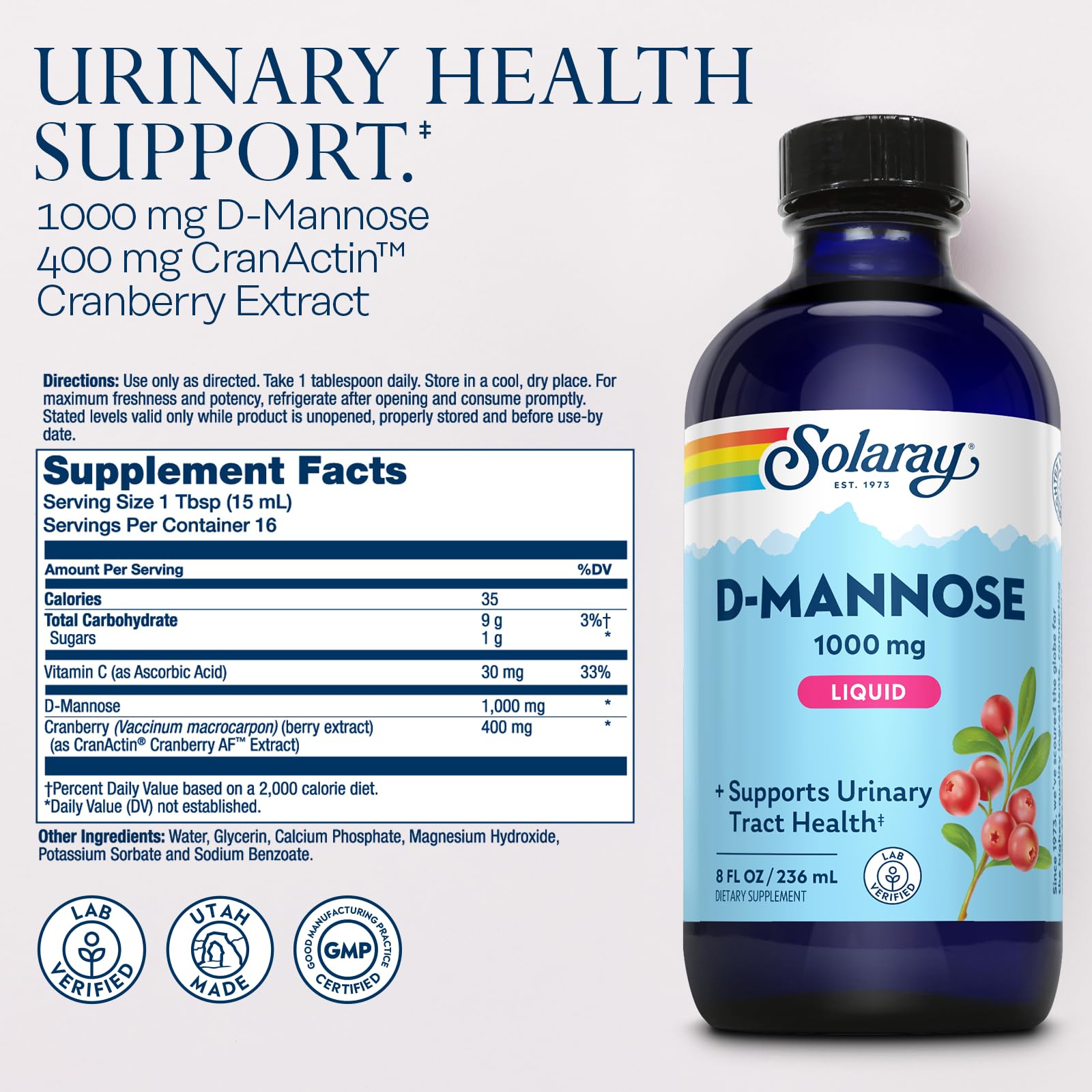 Natural D-Mannose for bladder health