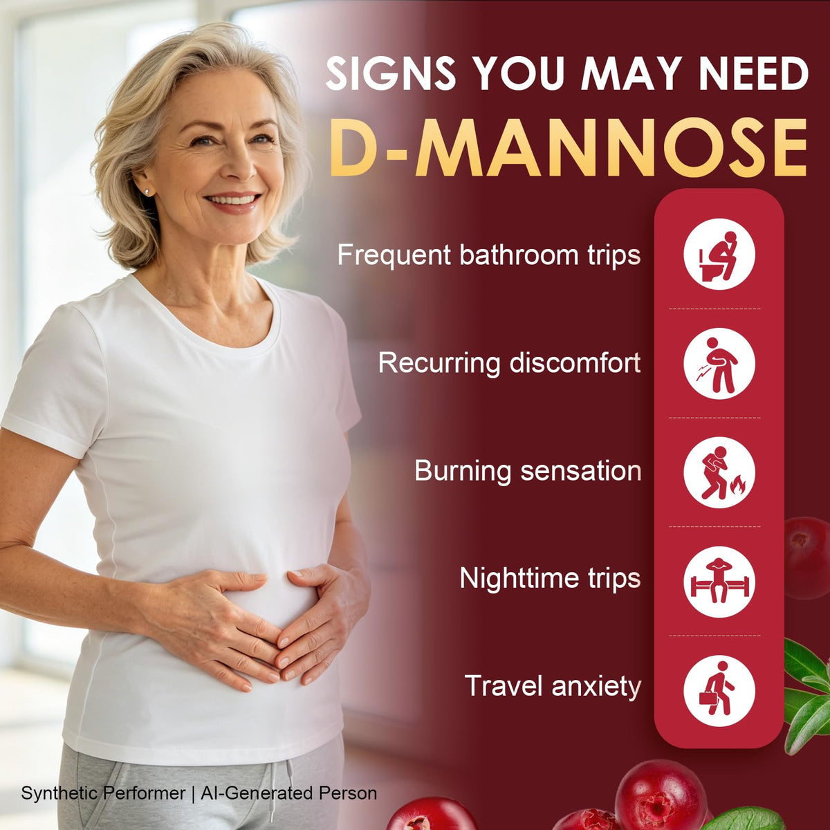 Natural D-Mannose for bladder health