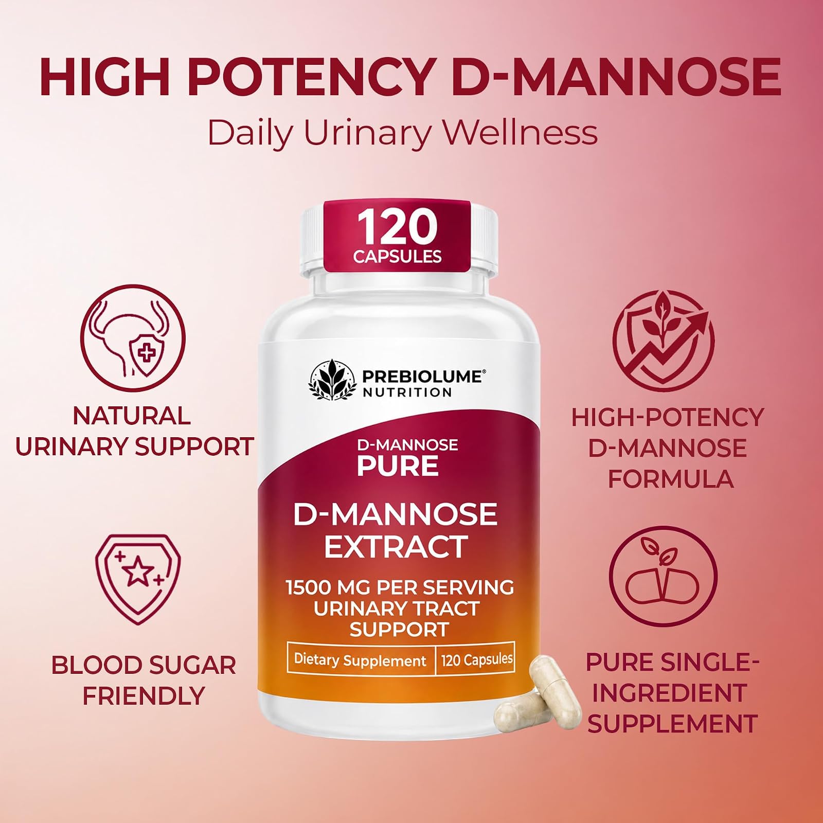 natural D-Mannose for urinary health