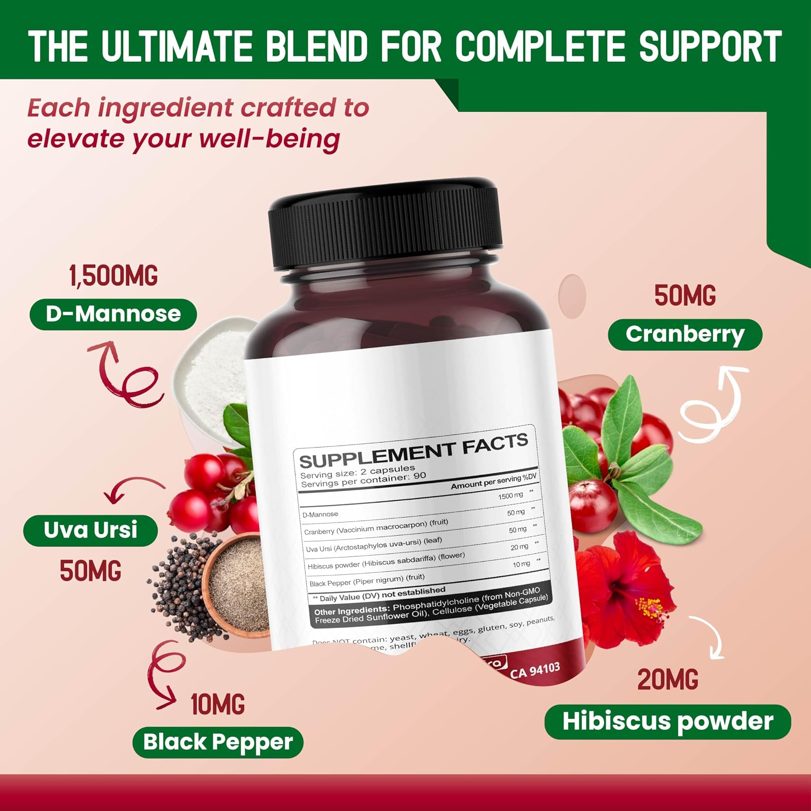 Natural D-Mannose for urinary health