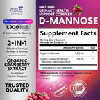 Natural D-Mannose supplement for bladder support