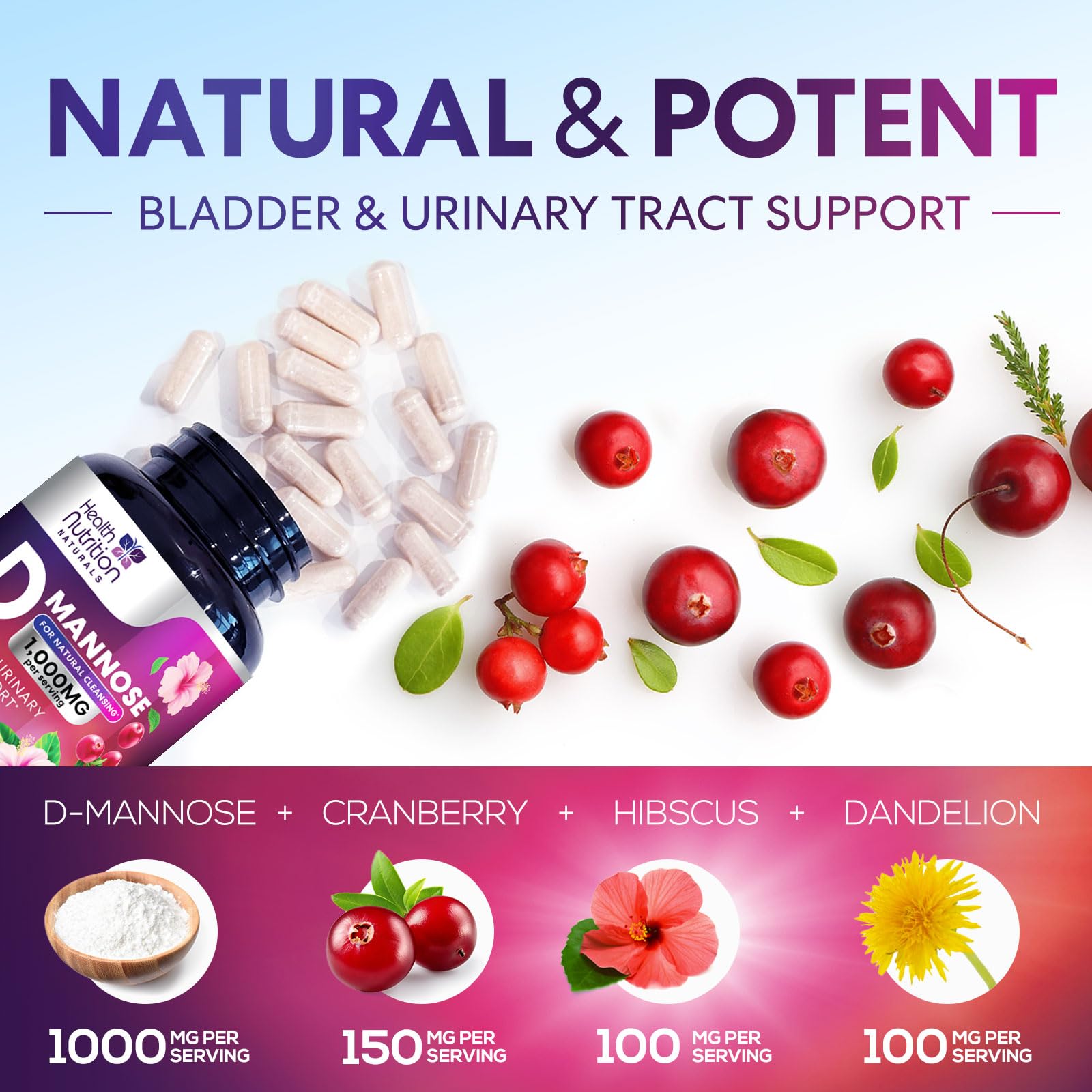 Natural D-Mannose supplement for women
