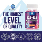Natural D3 K2 gummies for daily wellness