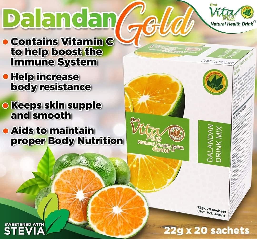 natural Dalandan flavor vitamin sachets