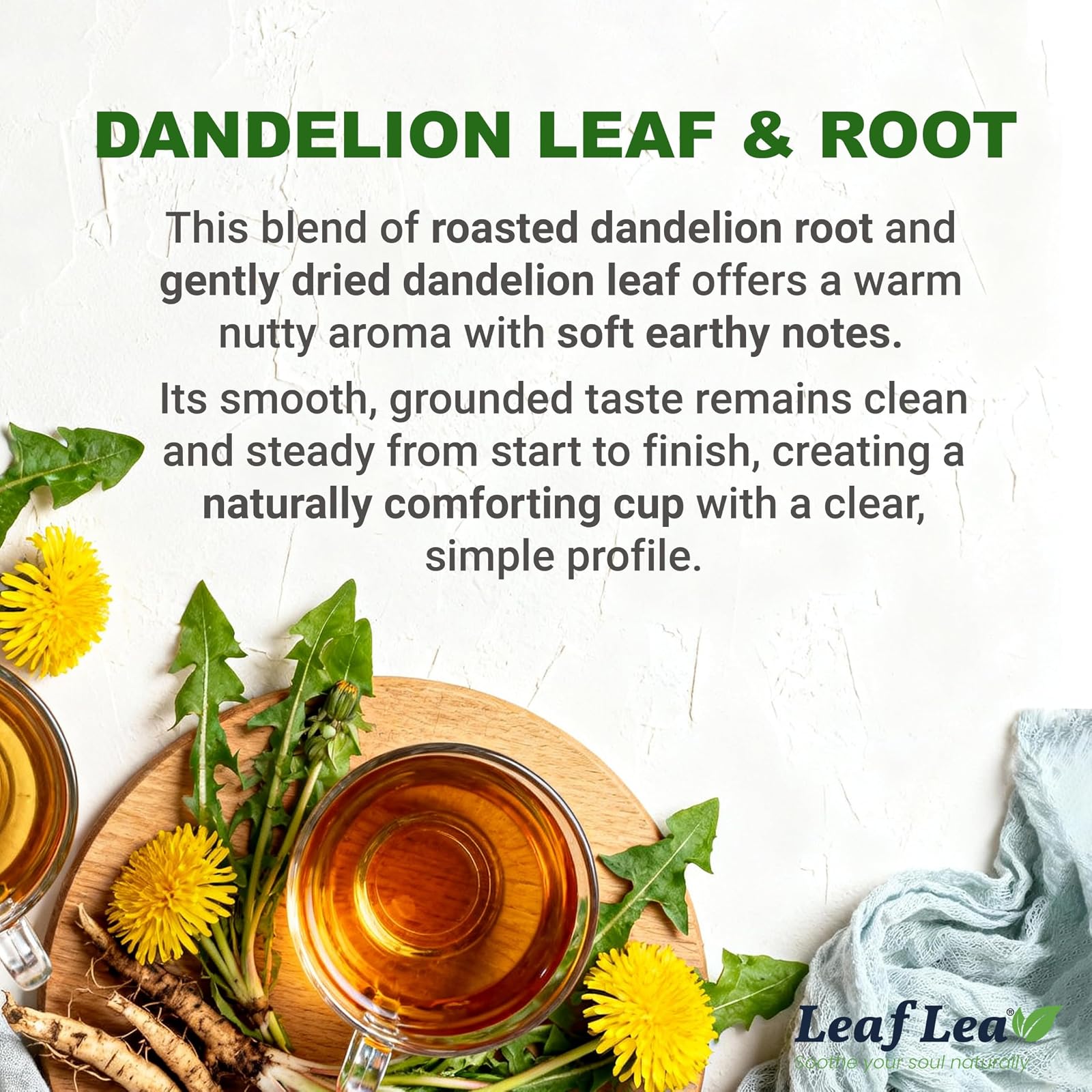 natural dandelion leaf infusion