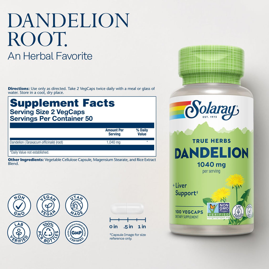 natural dandelion root capsules