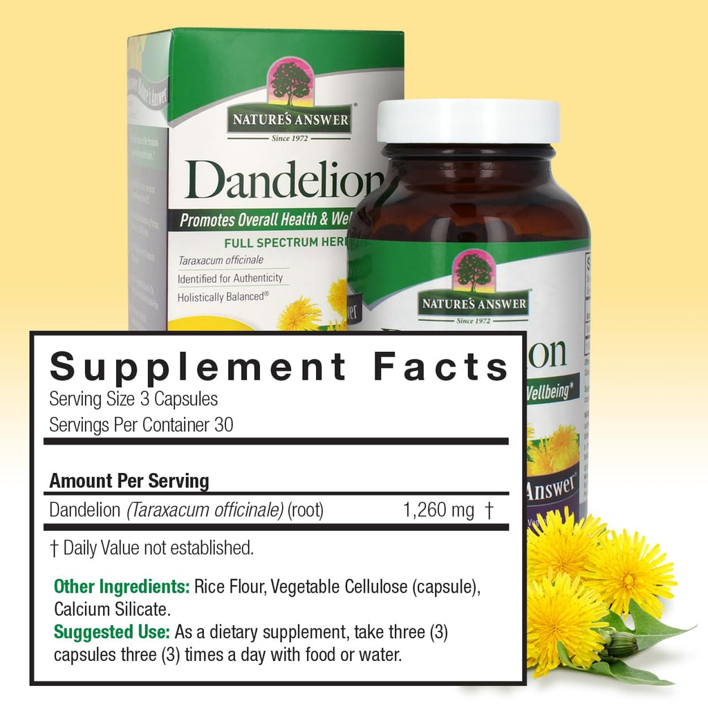 natural dandelion root extract