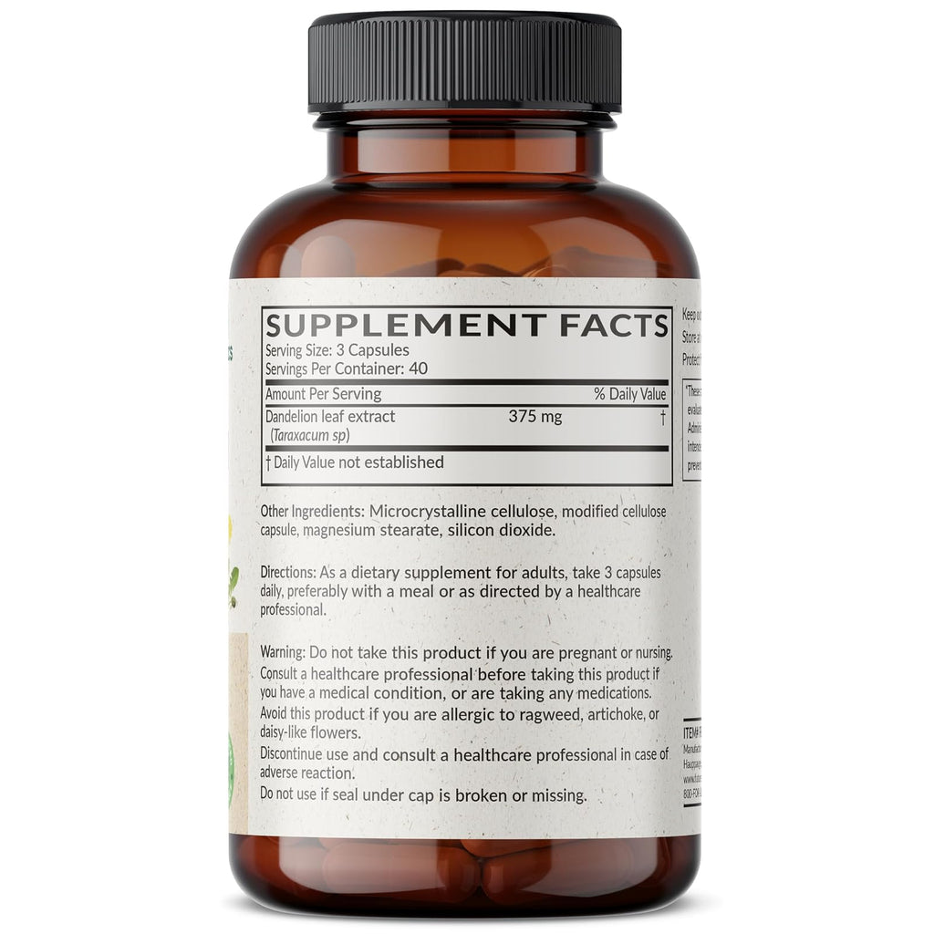 natural dandelion supplement benefits