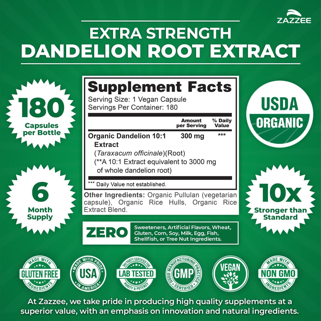 natural dandelion supplement for digestion