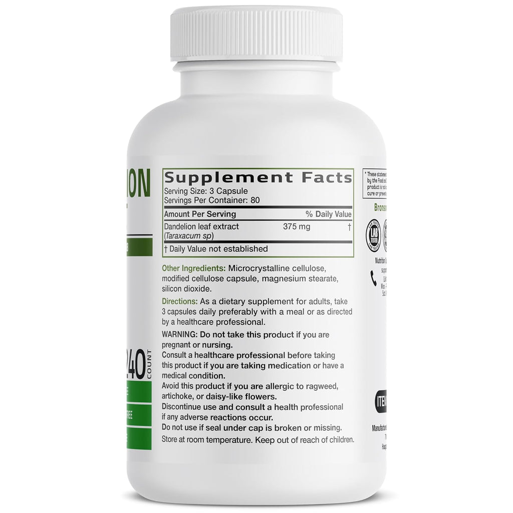natural dandelion supplement for wellness